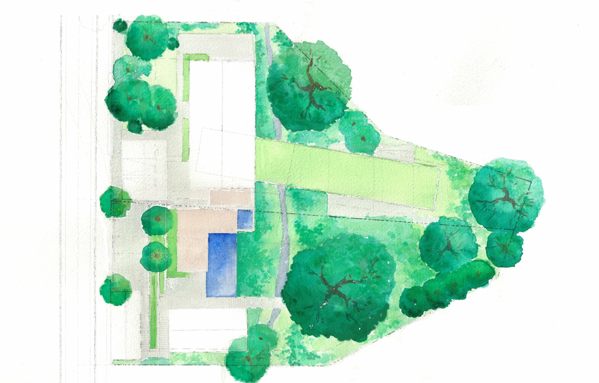 Centenela Watercolor site plan without linework copy - Assembledge+